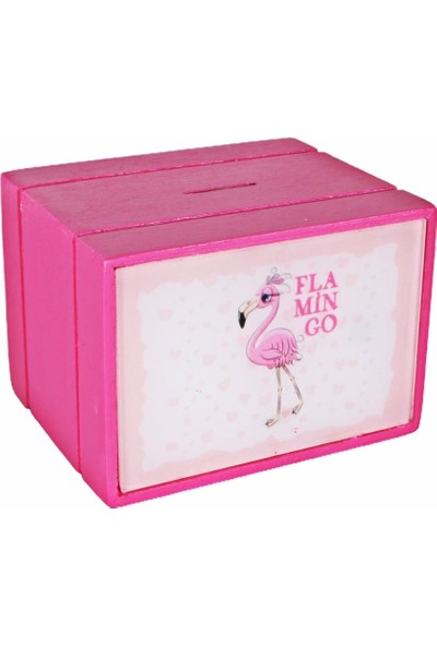 Hediyekanalı LED Işıklı Kumbara Flamingo Tasarımlı Pembe Kumbara Hediyekanalı LED Işıklı Kumbara Flamingo Tasarımlı Pembe Kumbara