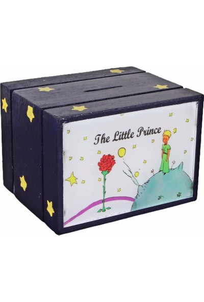 Hediyekanalı LED Işıklı Kumbara Küçük Prens Lacivert Tasarım Kumbara Hediyekanalı LED Işıklı Kumbara Küçük Prens Lacivert Tasarım Kumbara