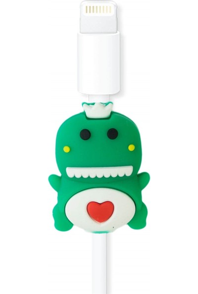 Markamindirim Kablo Koruyucu Yeşil Kalp Dinazor Markamindirim Kablo Koruyucu Yeşil Kalp Dinazor