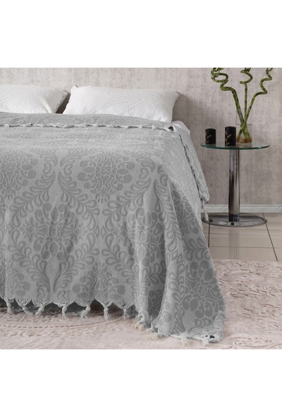 Vagonik Damask Desenli Çift Kişilik Yatak Örtüsü Jakarlı - Pamuk 200X230 cm Vagonik Damask Desenli Çift Kişilik Yatak Örtüsü Jakarlı - Pamuk 200X230 cm
