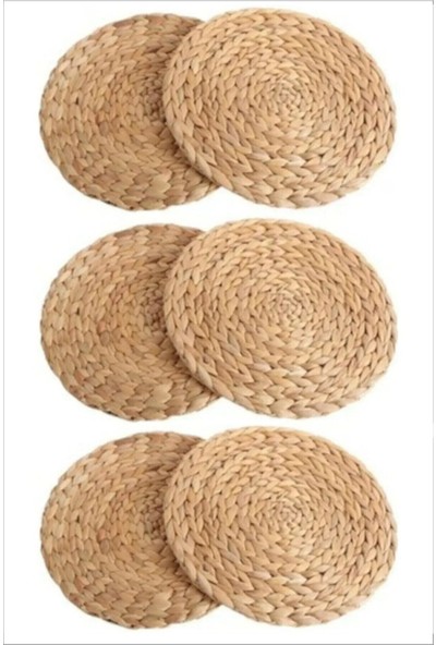 Deco Elit 6 Adet Hasır Amerikan Servis Bambu Supla Büyük Deco Elit 6 Adet Hasır Amerikan Servis Bambu Supla Büyük