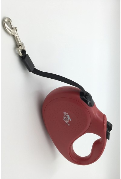 Doggie Master Seri Otomatik Makaralı Köpek Gezdirme 25 kg / 5 M Kırmızı