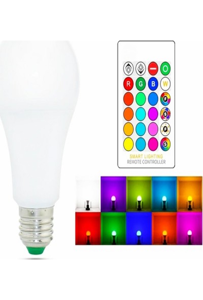 Runedo Rgb Uzaktan Kumandalı 7 W LED Ampul E 27
