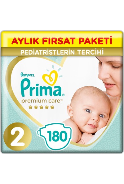 Prima Premium Care 2 Beden Aylık Fırsat Paket 180’li Prima Premium Care 2 Beden Aylık Fırsat Paket 180’li