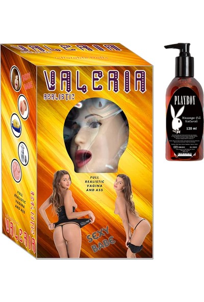 Arm Valeria Ses Çıkartabilen 3 Işlevli Realistik Şişme Bebek Manken Kadın ve Playboy Masaj Yağı Arm Valeria Ses Çıkartabilen 3 Işlevli Realistik Şişme Bebek Manken Kadın ve Playboy Masaj Yağı