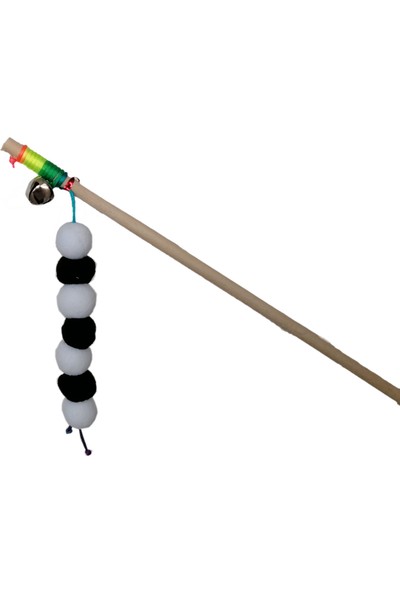 Ans Taraftar Tırtıl Kedi Oyuncak Olta 50 cm