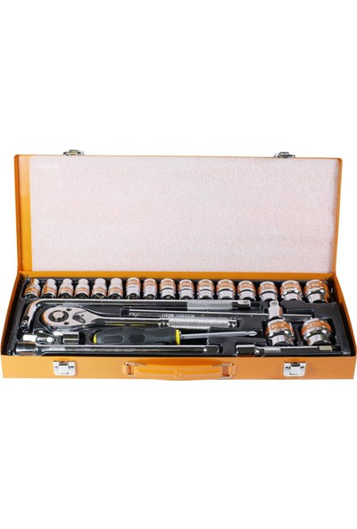 Tatian 25 Parça Lokma Takımı Tornavida Uzatma Cırcır 1/2 Tatian 25 Parça Lokma Takımı Tornavida Uzatma Cırcır 1/2