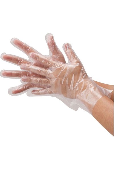 Alhas Polietilen Şeffaf Eldiven 100'LÜ Paket