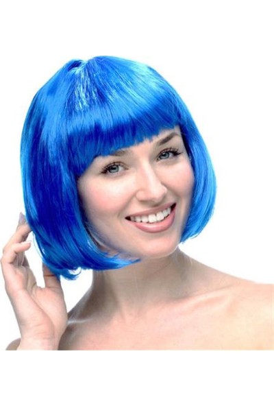 Partishop.net Mavi Kısa Peruk