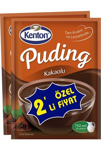 Kenton Puding Kakaolu 147 gr 2'Li (6'Lı)