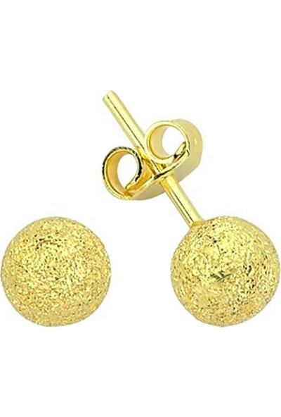 Siena 14 Ayar Kumlu Top Küpe.