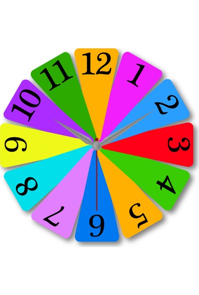 Faa Home Çocuk Eğitici Mdf Duvar Saati