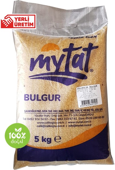 Mytat Doğal Yerli Üretim Pilavlık Bulgur 5 kg (Çuval) Mytat Doğal Yerli Üretim Pilavlık Bulgur 5 kg (Çuval)