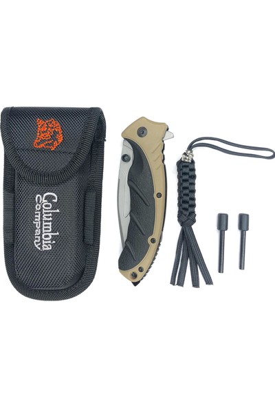 Columbia 3070 B Kamp Çakı Set Kahve Columbia 3070 B Kamp Çakı Set Kahve