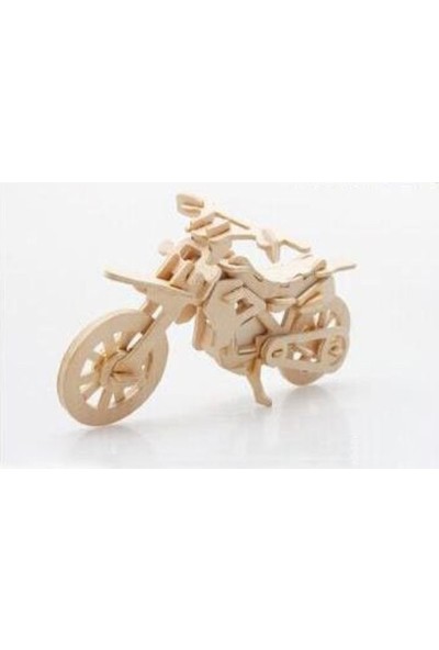Go İthalat 3D Ahşap Puzzle - Motosiklet