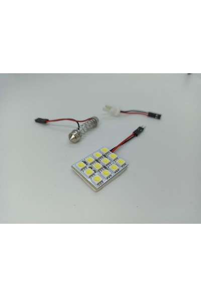 Güse Araç Içi Oto Aydınlatma Tepe Lambası 12 Smd 5050 LED Proje Panel Tavan Lamba 33-40MM Güse Araç Içi Oto Aydınlatma Tepe Lambası 12 Smd 5050 LED Proje Panel Tavan Lamba 33-40MM