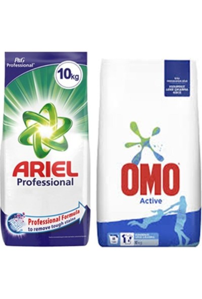 Ariel Matik 10 kg Için + Omo 10 kg Beyazlar Için
