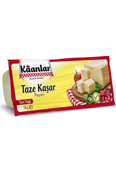 Kaanlar Tam Yağlı Kaşar 1 kg
