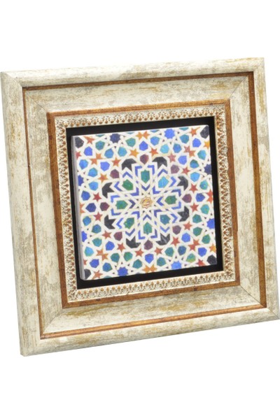 Sadrazam Doğaltaş Tablo Çini Desen Mandala Baskılı (25*25) (DE-026) Sadrazam Doğaltaş Tablo Çini Desen Mandala Baskılı (25*25) (DE-026)