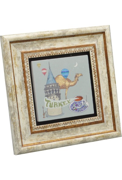Sadrazam Hediyelik Istanbul Temalı Doğaltaş Tablo (25*25) (IST-010)