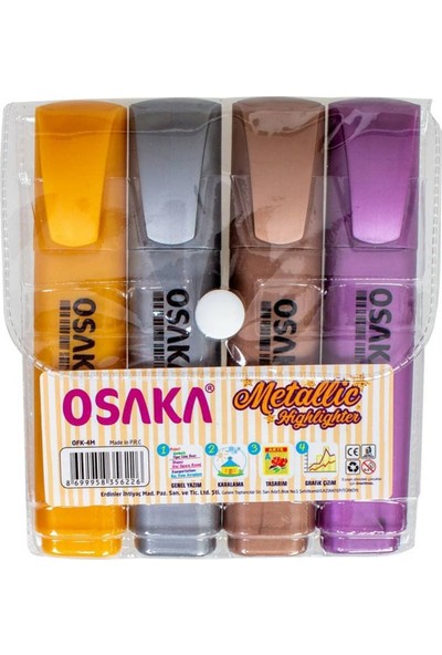 Osaka Simli Metalik Fosforlu Kalem Osaka Simli Metalik Fosforlu Kalem