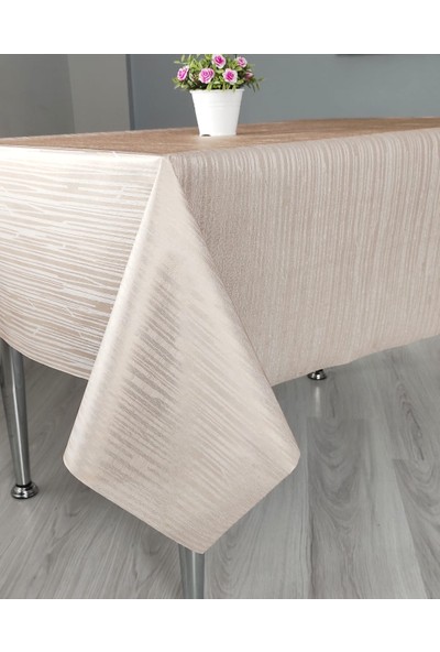 Yeşil Home Masa Örtüsü Muşamba Pvc Silinebilir Astarlı