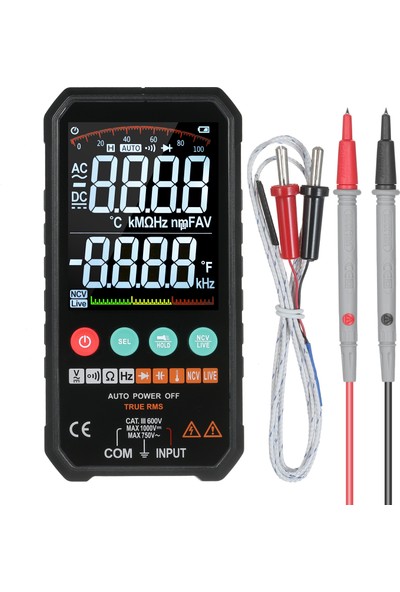 Süper İnce 3,3 İnç LCD Dijital Multimetre (Yurt Dışından)