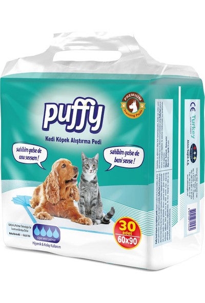 Puffy Kedi Köpek Çiş Pedi 30 Lu