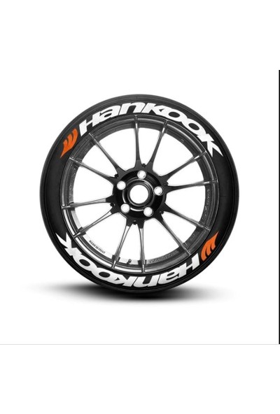 Abakus Lastik Yazısı Hankook 8x 'li Stiker Lastik Sticker