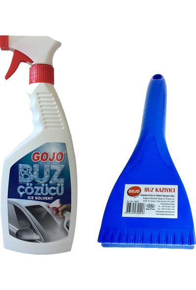Gojo Cam Buz Çözücü 500 ml + Gojo Buz Kazıyıcı Gojo Cam Buz Çözücü 500 ml + Gojo Buz Kazıyıcı