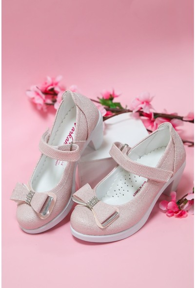 Epaavm Topuklu Pembe Simli Kız Çocuk Ayakkabı Epaavm Topuklu Pembe Simli Kız Çocuk Ayakkabı