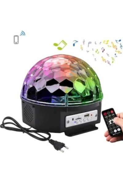 İntec Hoparlörlü Sahne Disko Topu USB LED Işıklı Aydınlatma İntec Hoparlörlü Sahne Disko Topu USB LED Işıklı Aydınlatma
