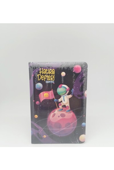 Gıpta Astronot Hatıra Defteri 80 Yaprak Çizgili 12 x 17 cm