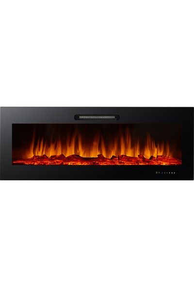 Tektes Plazma Elektrikli Şömine 8 Renkli Alev Sesli Buetoothlu