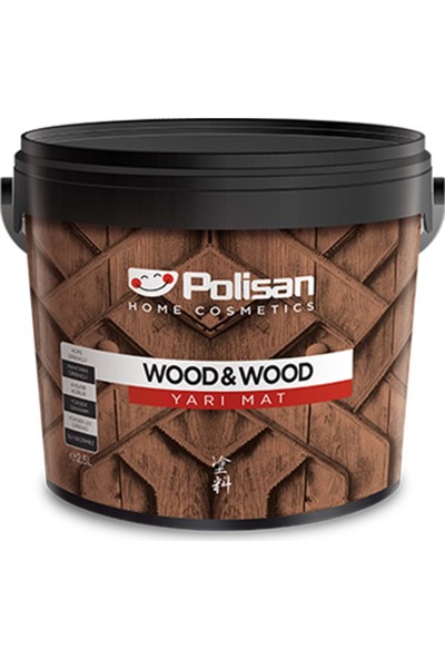 Polisan Wood&wood Anti Aging Ahşap Verniği Yarımat Su Bazlı Şeffaf 0,75 Lt Polisan Wood&wood Anti Aging Ahşap Verniği Yarımat Su Bazlı Şeffaf 0,75 Lt