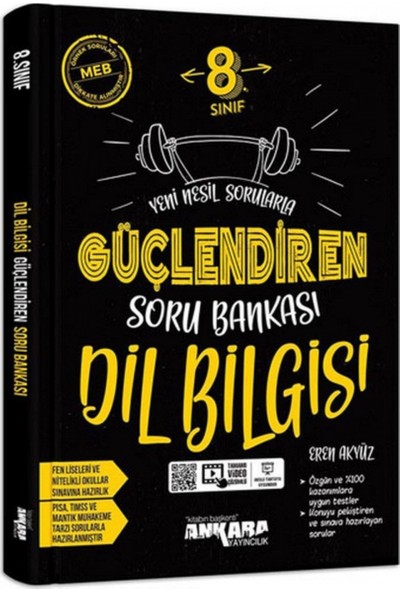 Ankara Yayıncılık 8. Sınıf Dil Bilgisi Güçlendiren Soru Bankası Ankara Yayıncılık 8. Sınıf Dil Bilgisi Güçlendiren Soru Bankası