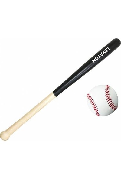 Leyaton Beyzbol Sopası Ahşap 61 cm + Beyzbol Topu Hediye Leyaton Beyzbol Sopası Ahşap 61 cm + Beyzbol Topu Hediye