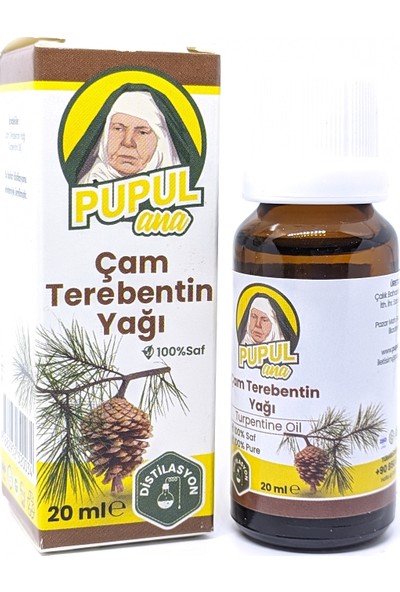 Pupul Ana Saf Çam Terebentin Yağı 20 ml Pupul Ana Saf Çam Terebentin Yağı 20 ml