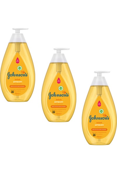 Johnsons Baby Bebek Şampuanı 750 ml 3 Adet