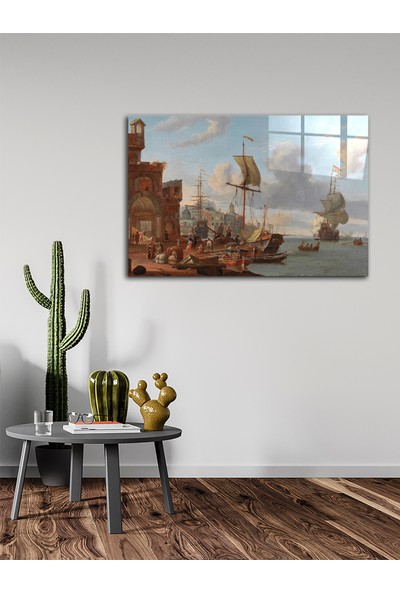 Markabi Rönesans Dönemi Yağlı Boya Cam Tablo MARKABI202138 45*70 cm