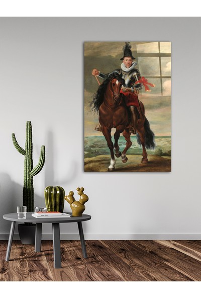 Markabi Rönesans Dönemi Yağlı Boya Cam Tablo MARKABI202138 45*70 cm