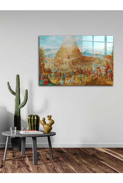 Markabi Rönesans Dönemi Yağlı Boya Cam Tablo MARKABI202138 45*70 cm