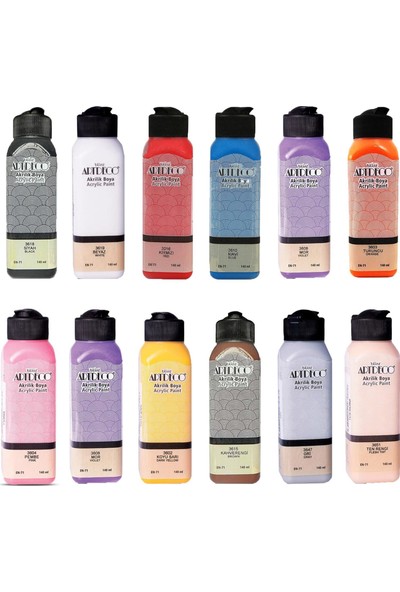 Artdeco Akrilik Boya Başlangıç Seti 12 Renk x 140 ml Artdeco Akrilik Boya Başlangıç Seti 12 Renk x 140 ml