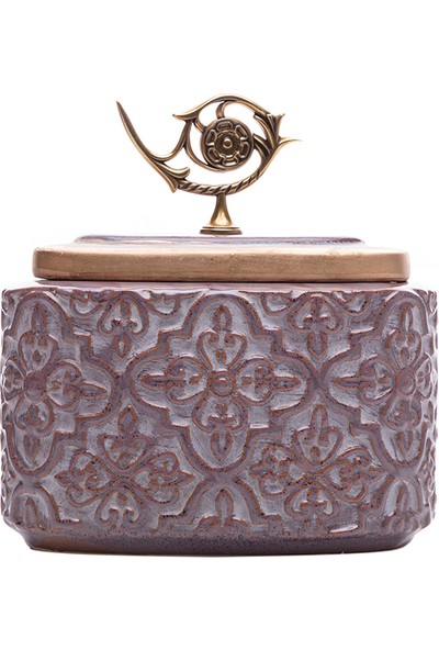 Biev Melilla Kapaklı Vazo 22CM