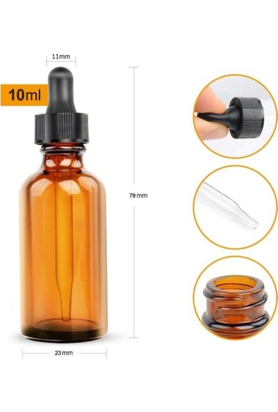 Galenik Amber Cam Şişe 10 ml x 48