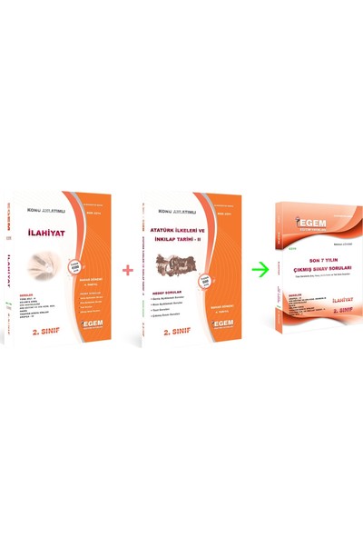 Egem Yayınları AÖF İlahiyat 2. Sınıf 4. Dönem Bahar Dönemi Konu Anlatımlı Soru Bankası Set + Çıkmış