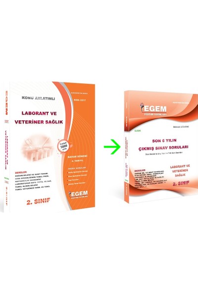 Egem Yayınları AÖF Laborant ve Veteriner Sağlık 2. Sınıf Bahar Dönemi 4. Dönem Konu Anlatımlı Soru Bankası Set + Çıkmış Egem Yayınları AÖF Laborant ve Veteriner Sağlık 2. Sınıf Bahar Dönemi 4. Dönem Konu Anlatımlı Soru Bankası Set + Çıkmış