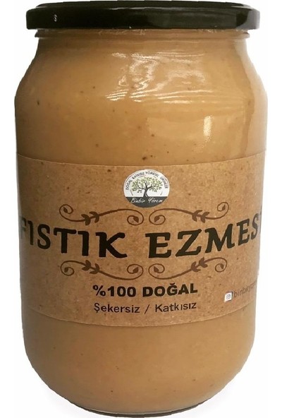 Binbiryörem Fıstık Ezmesi %100 Katkısız Yer Fıstığı 1000 gr