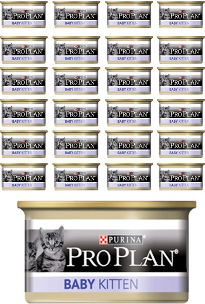 Pro Plan Baby Kitten Tavuk Etli Yavru Yaş Kedi Maması - 85 gr x 24 Adet Pro Plan Baby Kitten Tavuk Etli Yavru Yaş Kedi Maması - 85 gr x 24 Adet