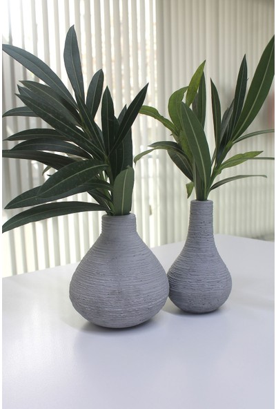Magazacım Mini Beton Vazo Dekoratif Vazo Magazacım Mini Beton Vazo Dekoratif Vazo